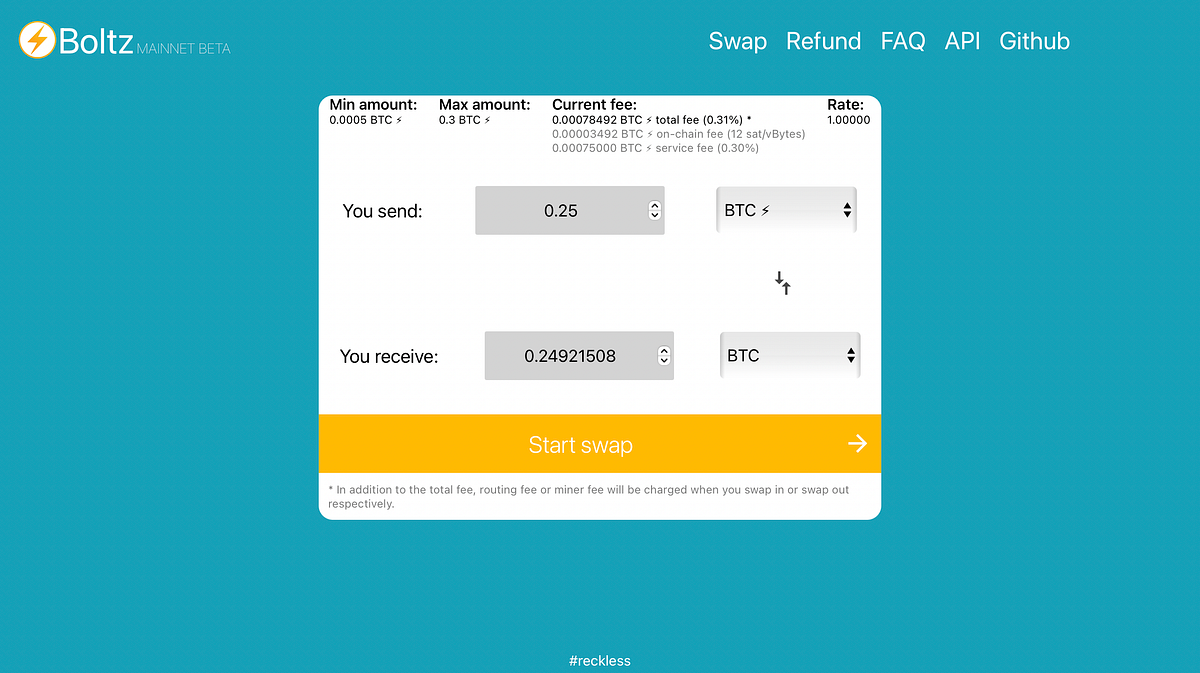 Release of Boltz-based trustless swaps with Diamond Hands node | by ...