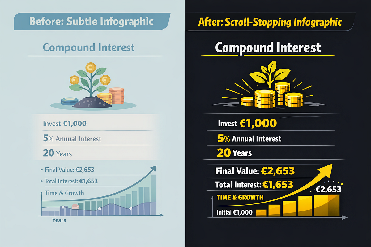 🎨 Why Your Infographics Look “Too Subtle” (and the One Prompt Fix Most ...