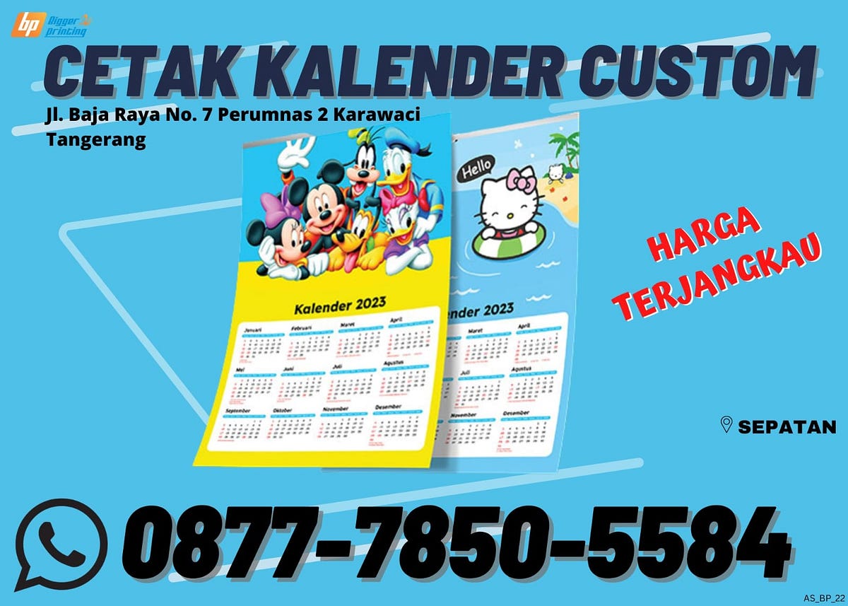 HARGA TERJANGKAU , Wa./Call. 0877–7850–5584, Cetak Kalender Custom di Sepatan. - Jasa cetak ...