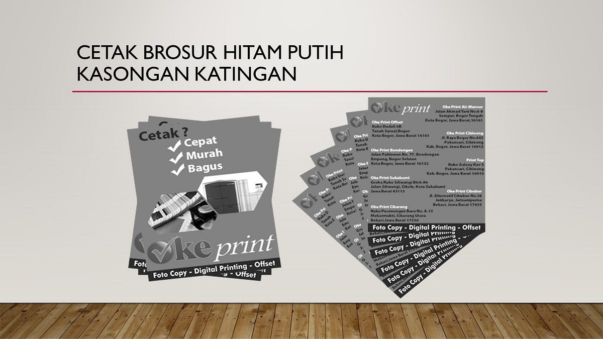 Cetak brosur hitam putih Di Kasongan katingan Hub 0811 5239 490 WA | by Windy Greenery | Medium
