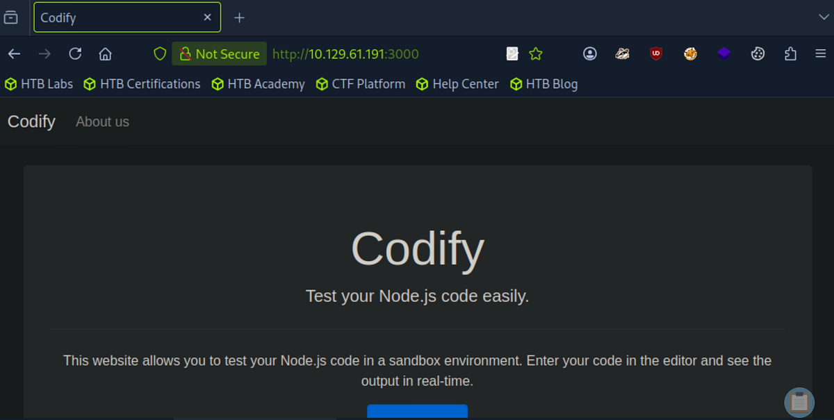 HTB: Codify — Writeup. Level of Difficulty: Easy | by Irena Irmalasari | Nov, 2025 | Medium