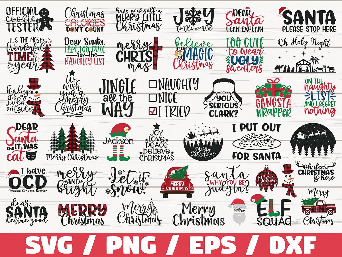 Christmas SVG Bundle / Funny Christmas SVG / Cut File / Cricut / Clip ...