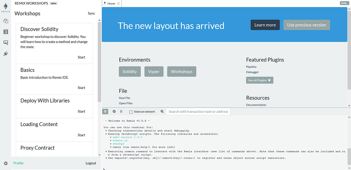 [RemixIDE] Create a workshop for Solidity | by GrandSchtroumpf | Remix ...
