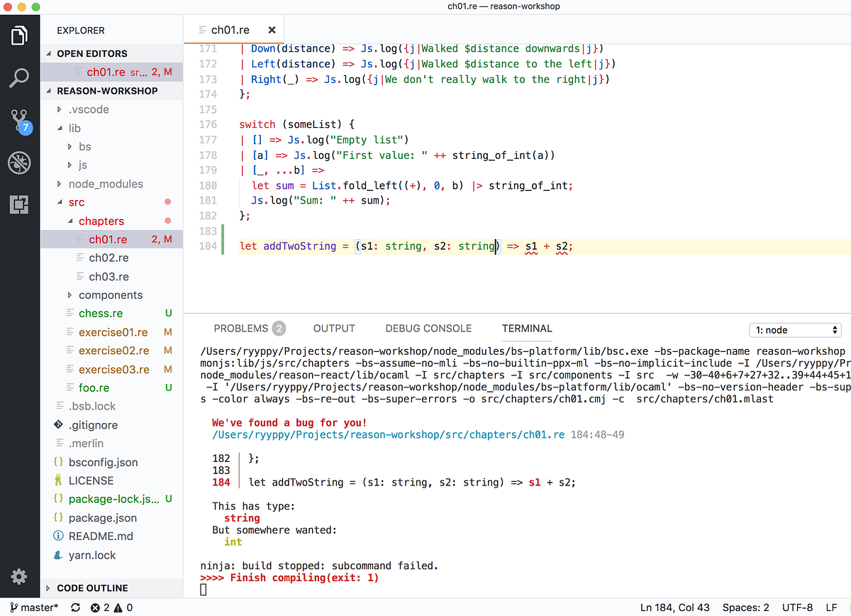 A Quick Look on my ReasonML Workflow with VSCode | by Patrick Stapfer ...