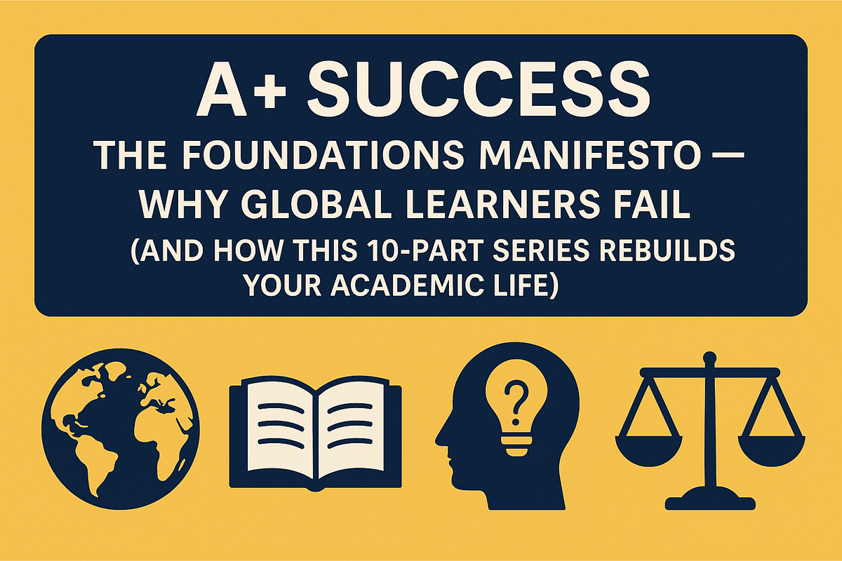 A+ SUCCESS: The Foundations Manifesto — Why Global Learners Fail (And ...