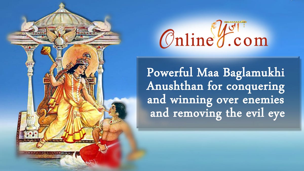 Powerful Maa Baglamukhi Anushthan for conquering and winning over enemies and removing the evil ...