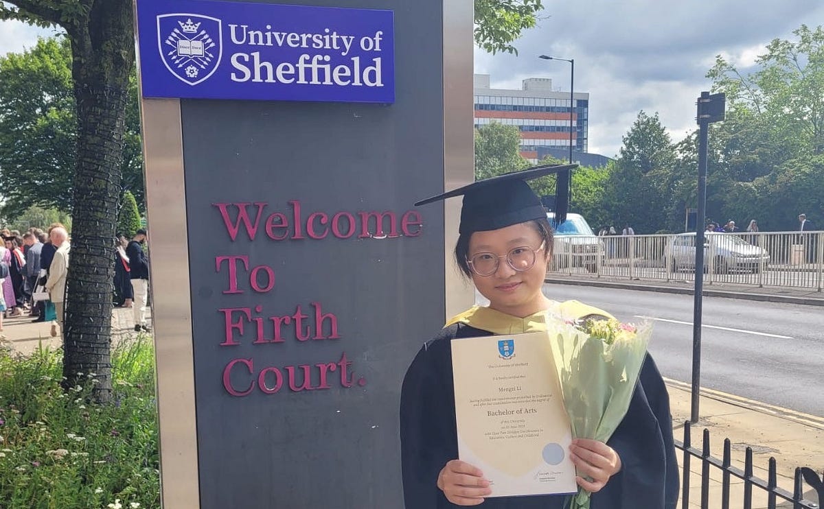 My years in Sheffield have been one of the best experiences of my life ...