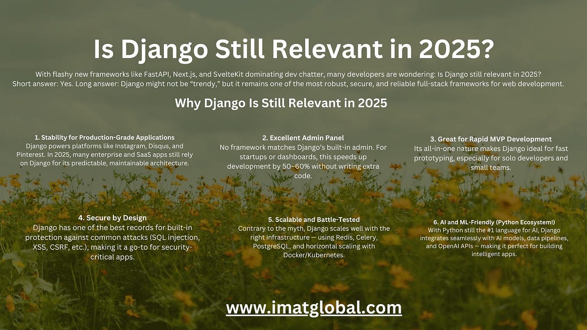 Is Django Still Relevant in 2025? | by Imatkochi | May, 2025 | Medium