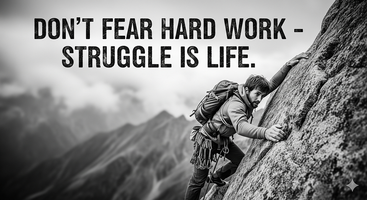 Don’t Fear Hard Work – Struggle is Life | by MindRise Daily ...