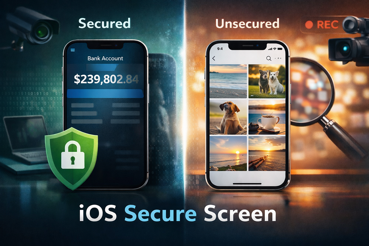 How to Prevent Screen Shot & Screen Recording in iOS Apps — SwiftUI ...