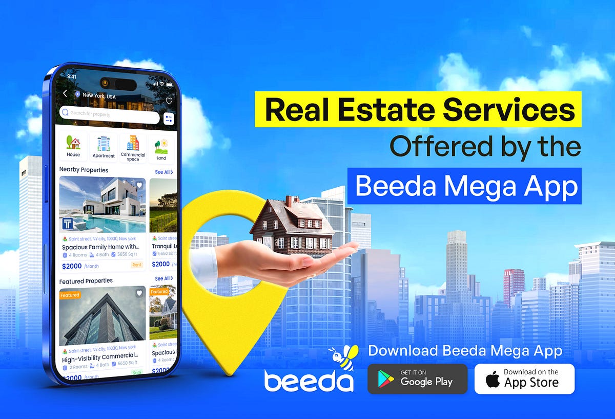 Real Estate Services Offered by the Beeda Mega App | by Beeda Mega App ...