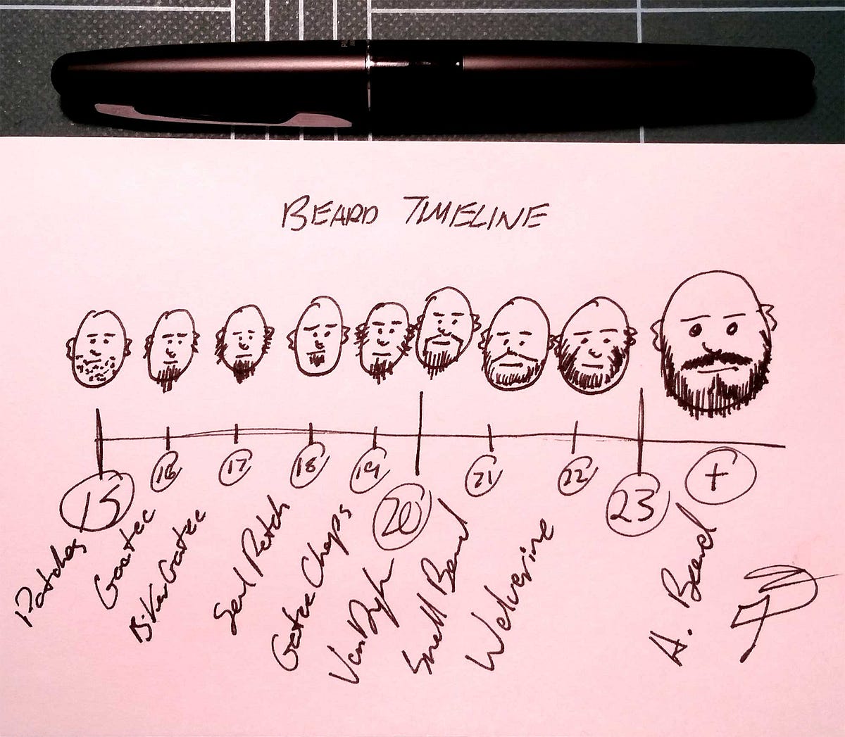Progression of Beard Ownership Over Time | by Morgan Silver | BuckSixty ...