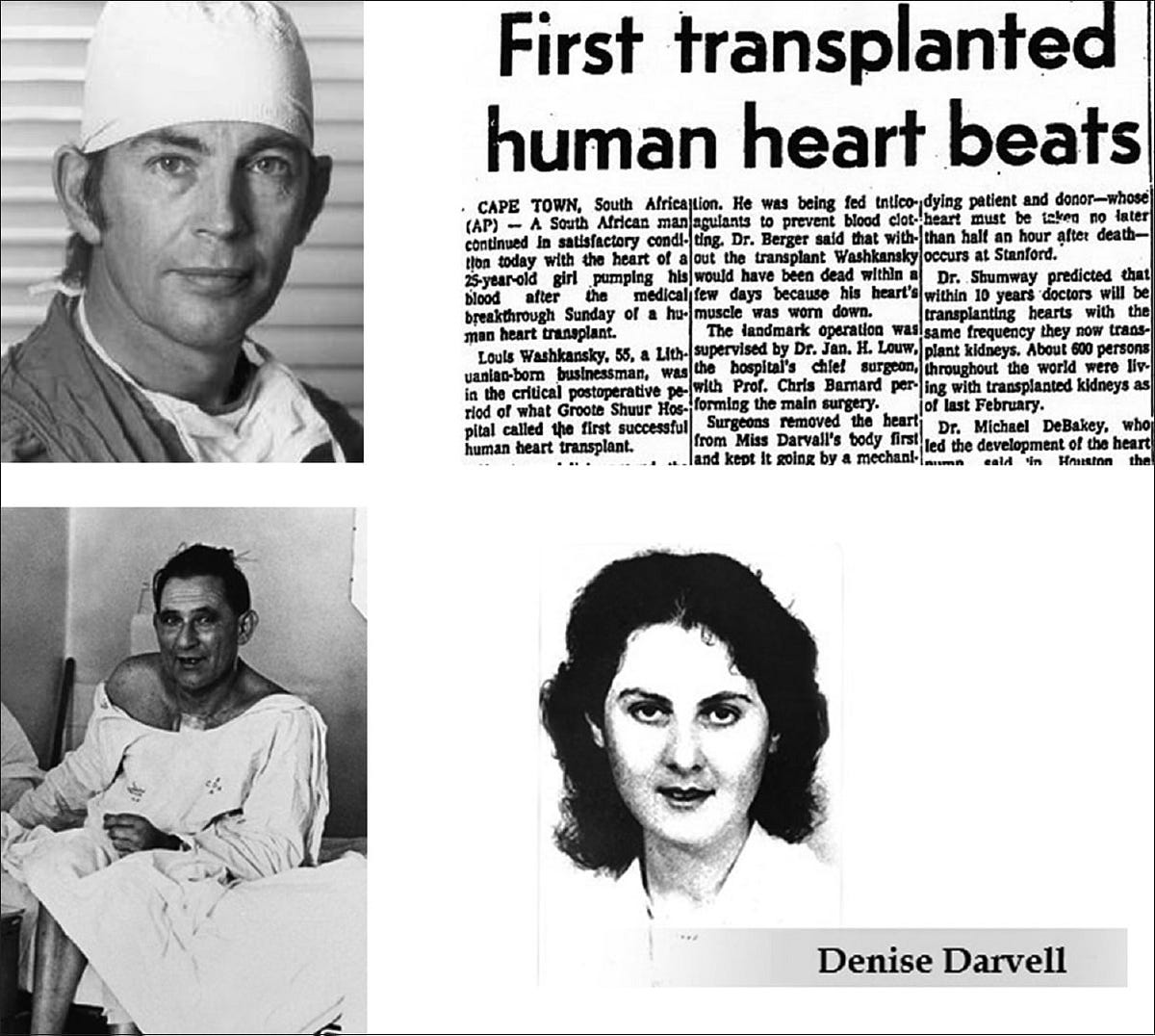 When and where was the world’s first human-to-human heart transplant ...