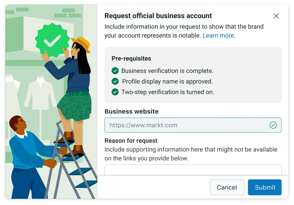 Apply for WhatsApp Official Business Account (OBA) or Green Tick? | by Vishal Turi | Medium