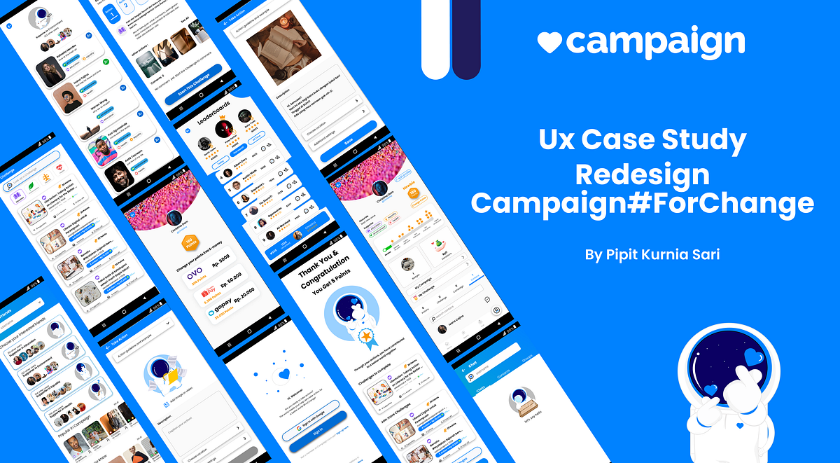 UX Case Study — Redesign Campaign#ForChange | by Pipitkurniasari | Medium