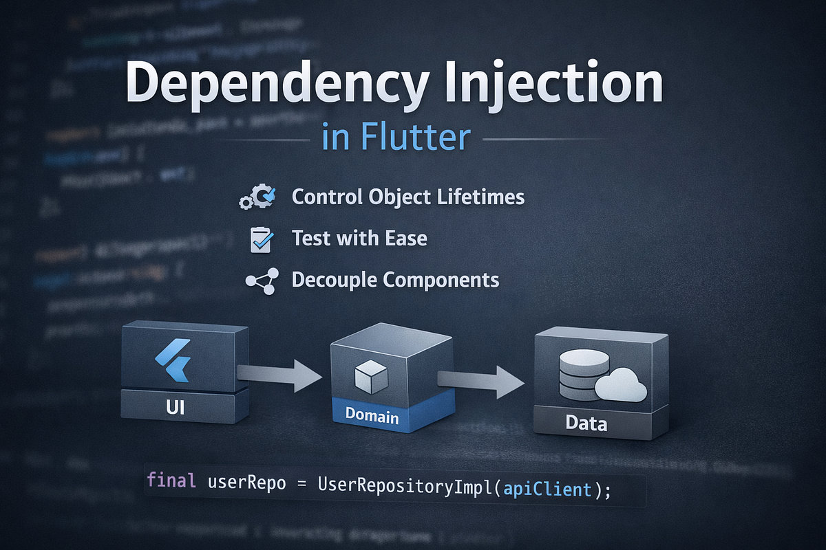 Dependency Injection in Flutter: Types, Lifetimes, and Why Most Apps Get It Wrong | by Akshatha ...