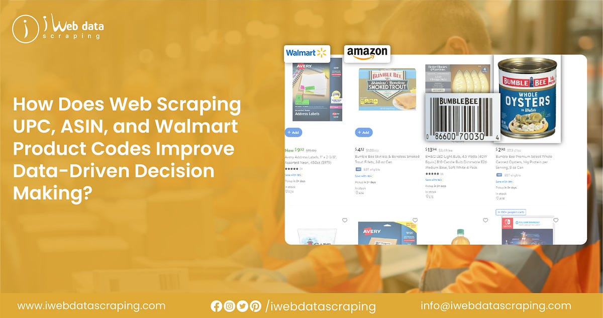 Web Scraping UPC, ASIN, and Walmart Product Codes for Decision Making ...