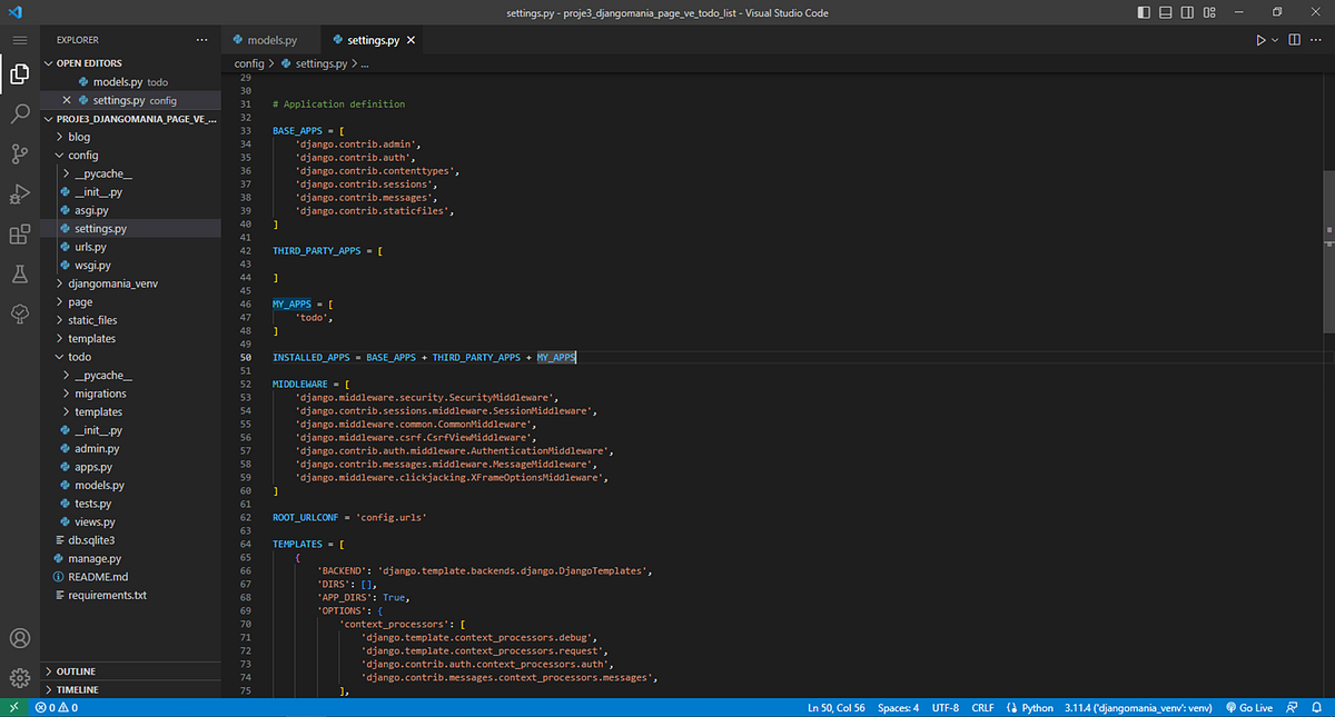 Django Proje3. Django üçüncü projemiz birinci ve… | by Metehan atan ...