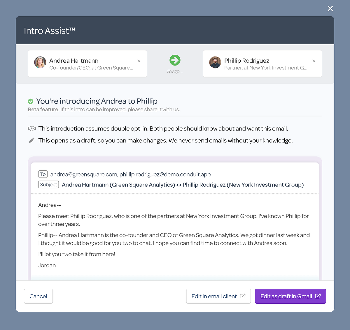 Conduit Intro Assist: automatically write personal email intros | by ...