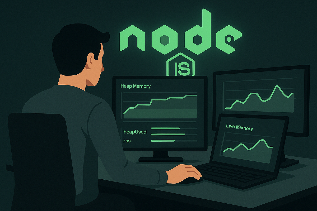 Day 38: How to Monitor Memory Usage in Your Node.js App Like a Pro | by Dipak Ahirav | Stackademic