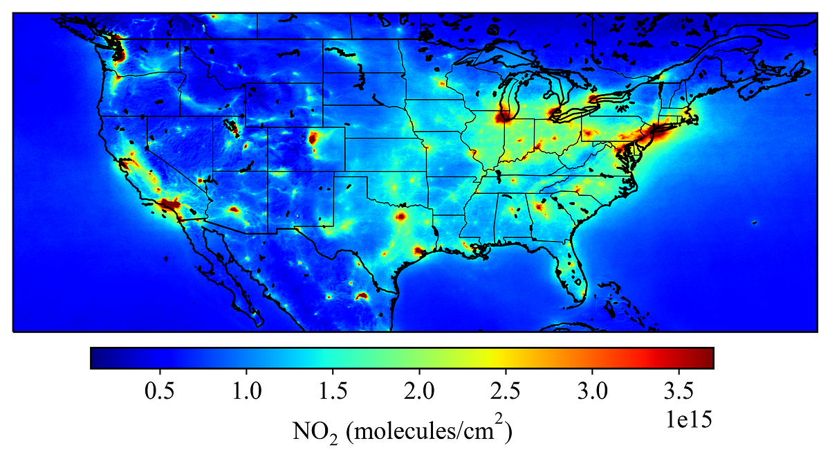 Visualizing TROPOMI data using JavaScript and Python | by Ronald Opio | Medium