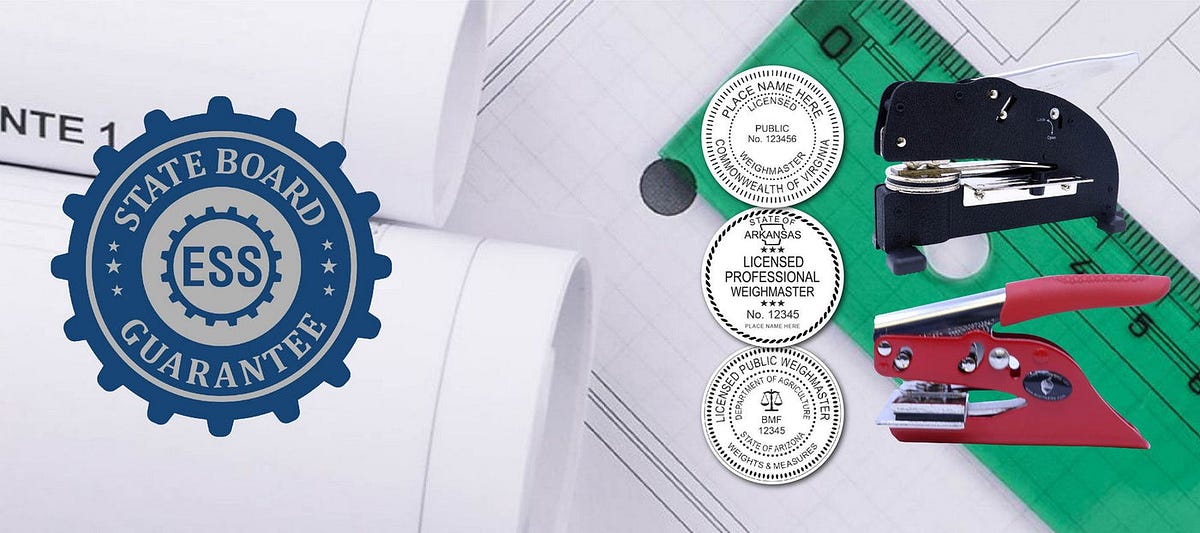 Weighmaster Seal and Stamps - Engineer Seal Stamps - Medium