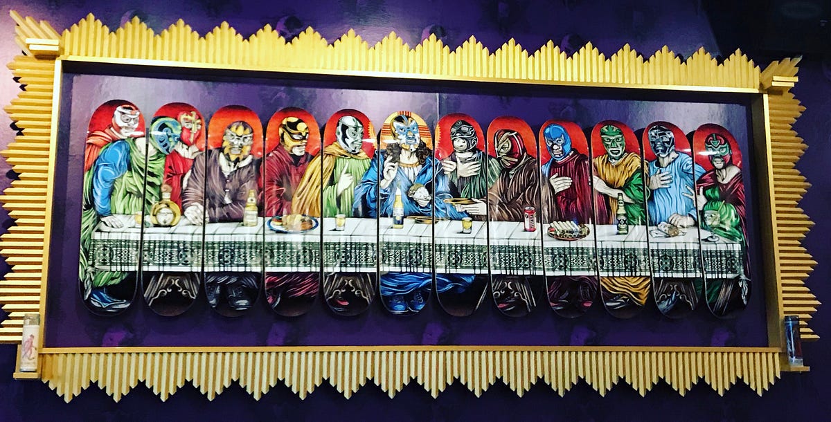 #365daysofbeauty — 1/29/2018 — Mexican wrestling mask ‘Last Supper’ | by Marybeth Gasman | Medium