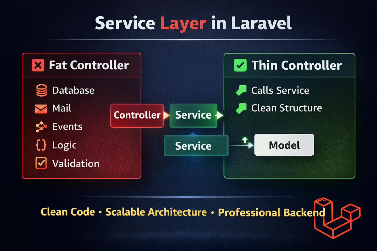 Service Layer in Laravel — Why Your Controllers Should Be Thin | by ...