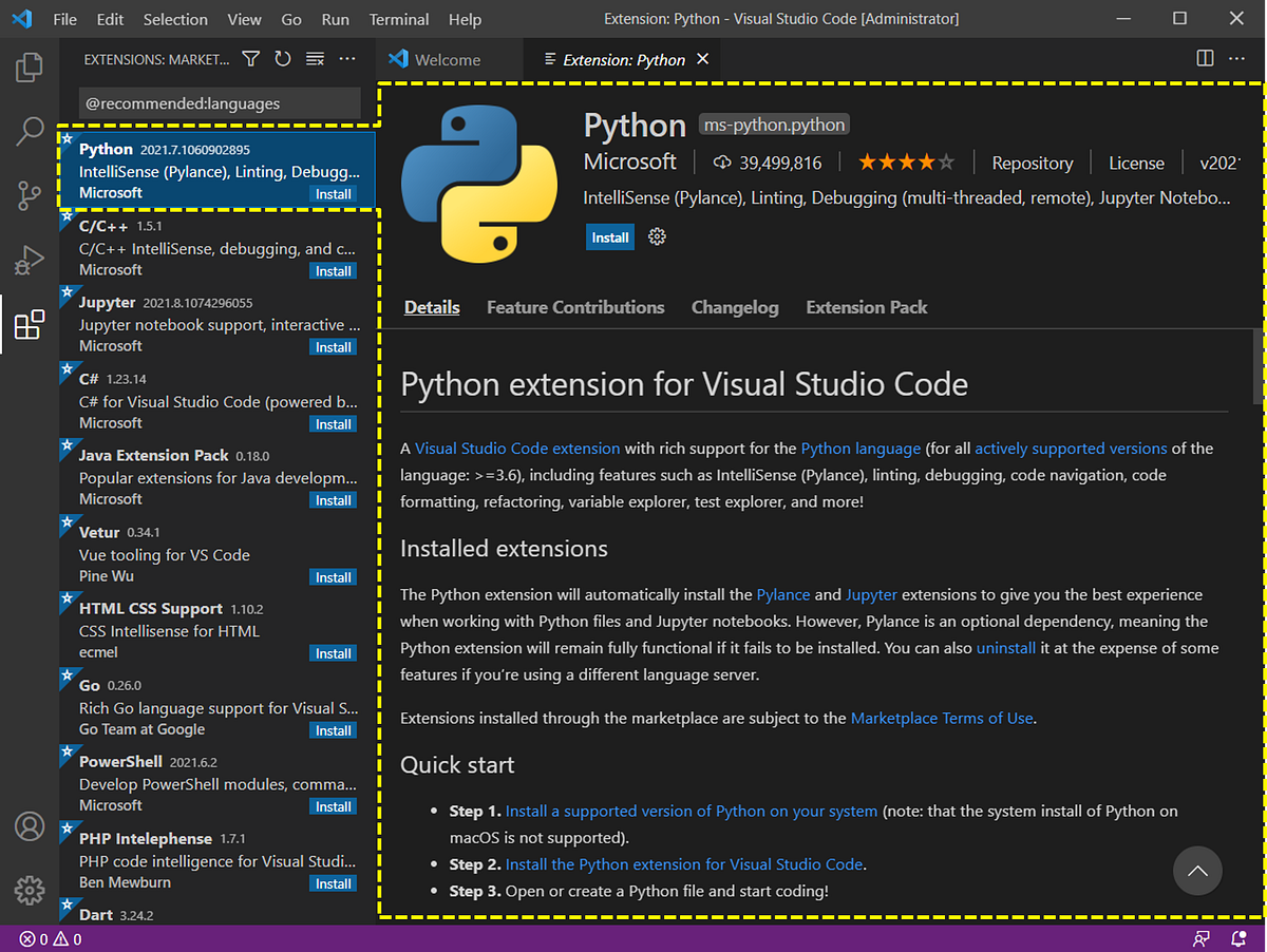 VS Code에 Geopandas 설치하기 (2021.07.29) | by DHL | Medium