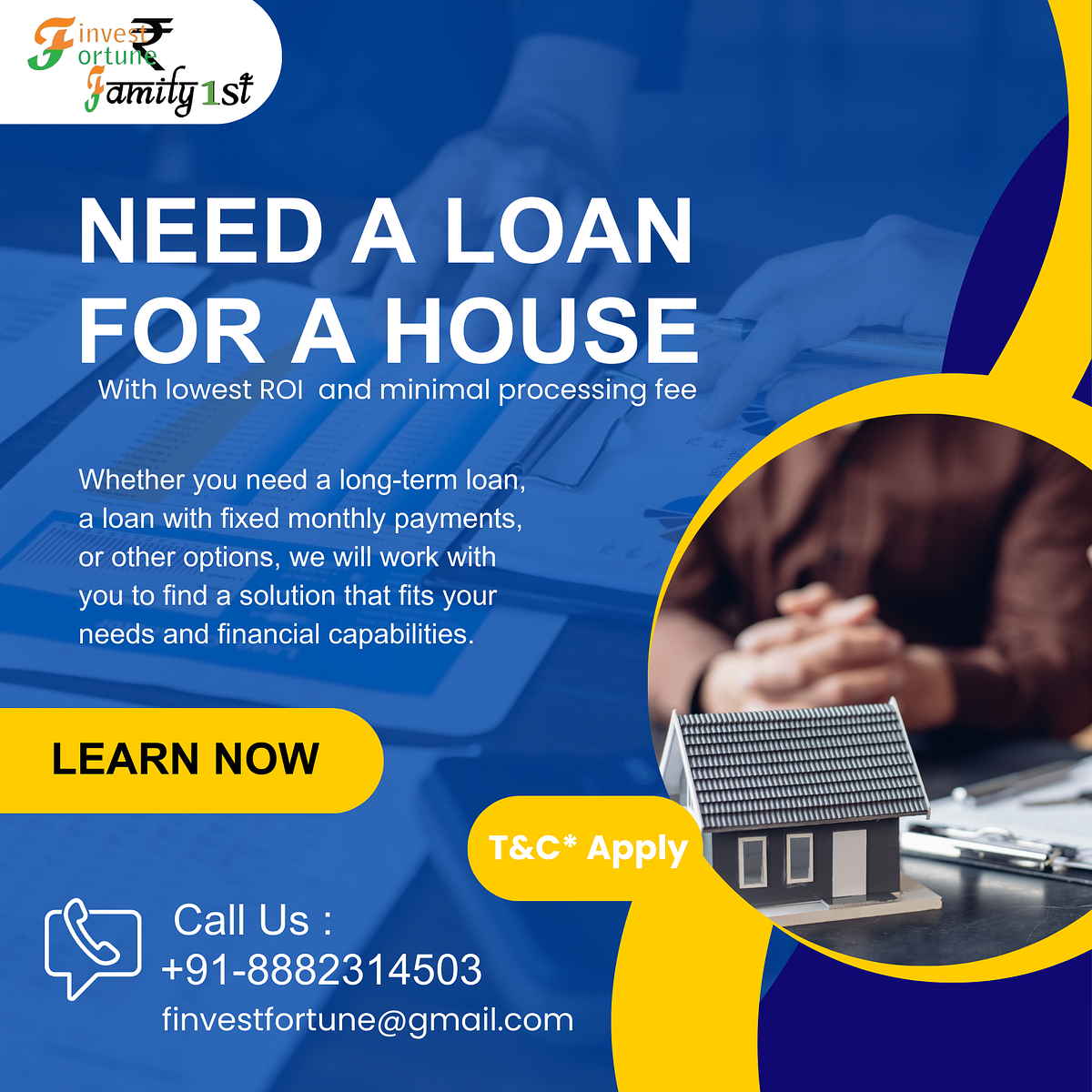 Home loan @8.35%* in Delhi NCR - FINVEST FORTUNE - Medium