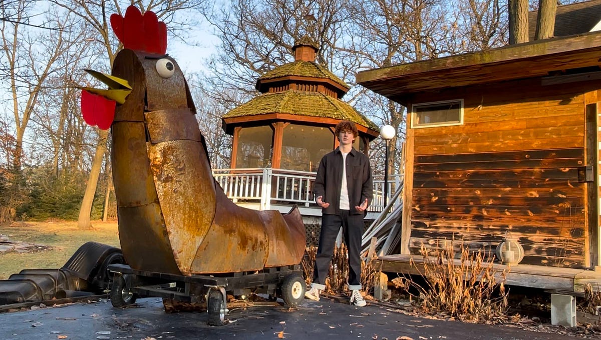 Building 8ft Robotic Chicken From Salvaged Parts: My Journey | by ...