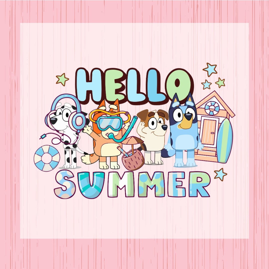 Bluey Summer DTF Transfer | by Jaclyn Swan | Jul, 2024 | Medium