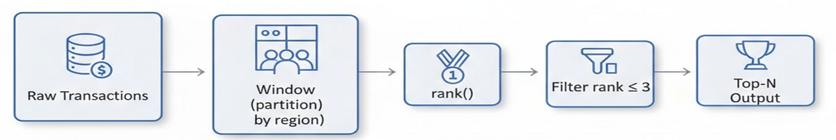 📊 Window Functions & Ranking in PySpark — A Step-by-Step Guide with ...