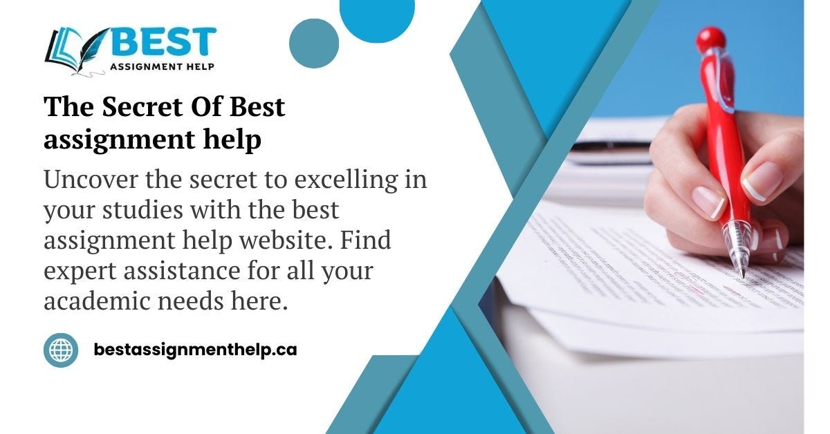 The Secret Of Best Assignment Help | by Somya Yadav | Mar, 2024 | Medium