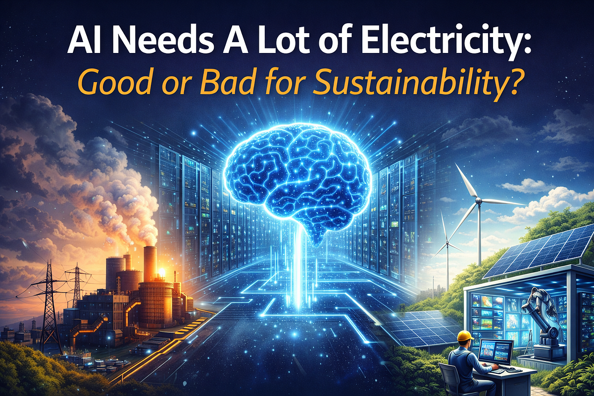 AI Needs a Lot of Electricity: Good or Bad for Sustainability? | by ...