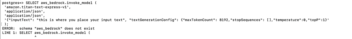 How to leverage Amazon Bedrock capabilities with Amazon Aurora machine ...