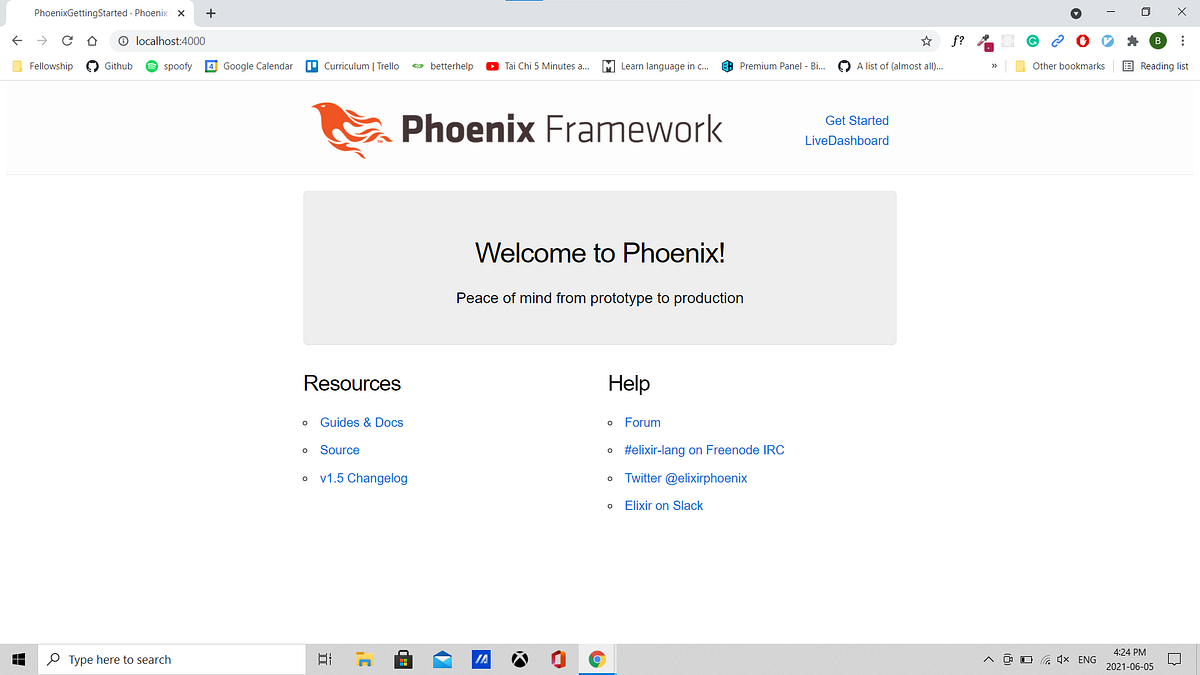 Elixir & Phoenix v1.5.9 getting started on Windows 10. | by Brooklin Myers | Geek Culture | Medium