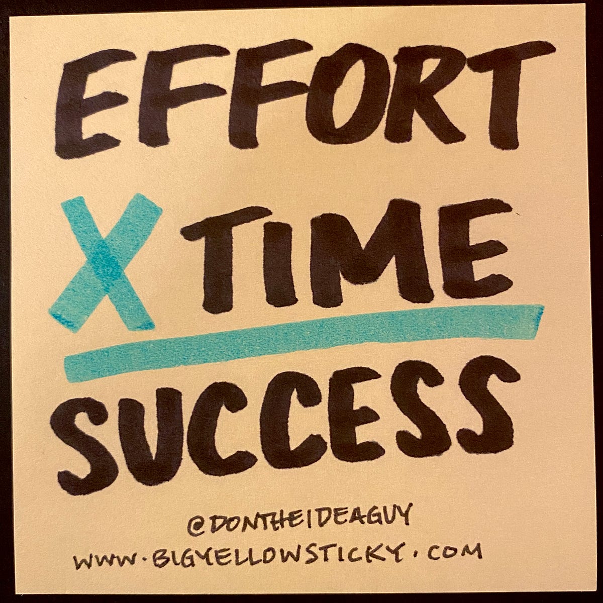 Success Math 🟨 Big Yellow Sticky | by Don The Idea Guy | Big Yellow ...