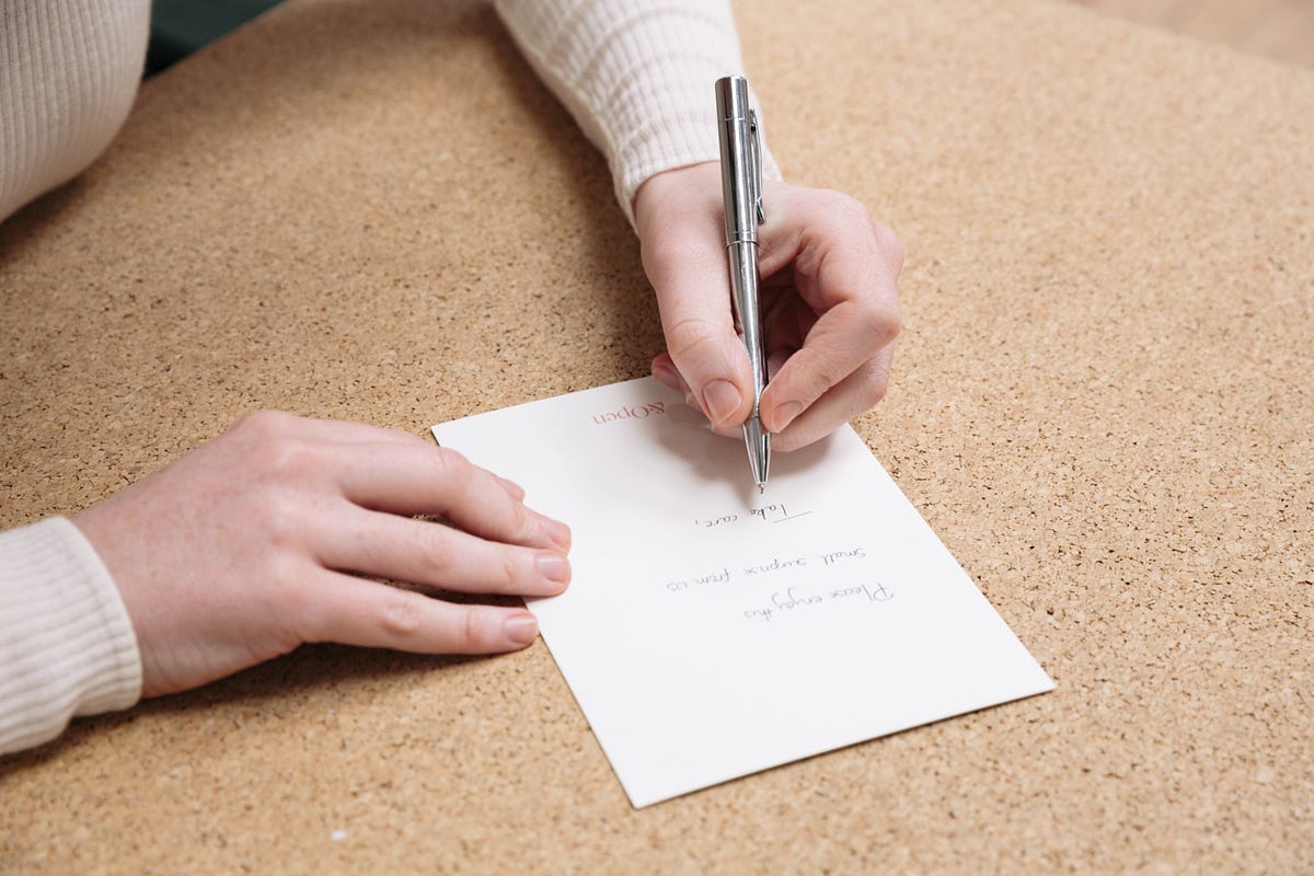Do One Thing Today: Write a Handwritten Note | by &Open | Medium