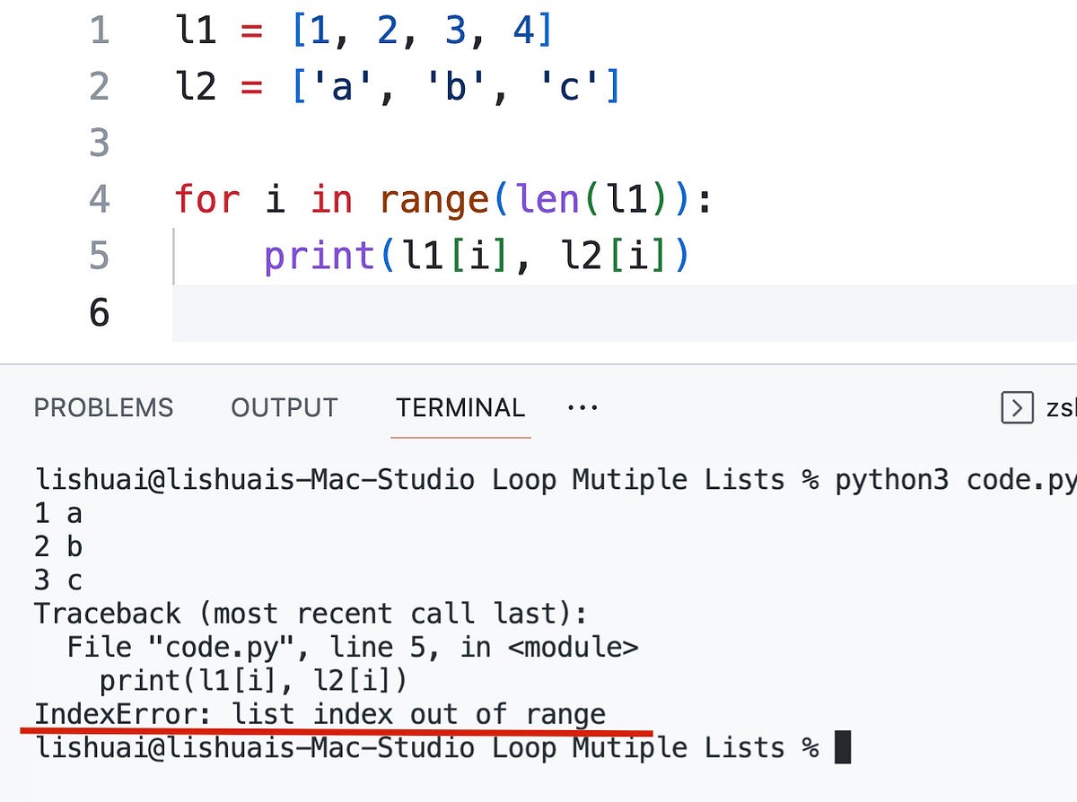 Don’t Use for i To Loop Through Multiple Lists. Here is A Better Choice ... Don’t Use for i To Loop Through Multiple Lists. Here is A Better Choice ...