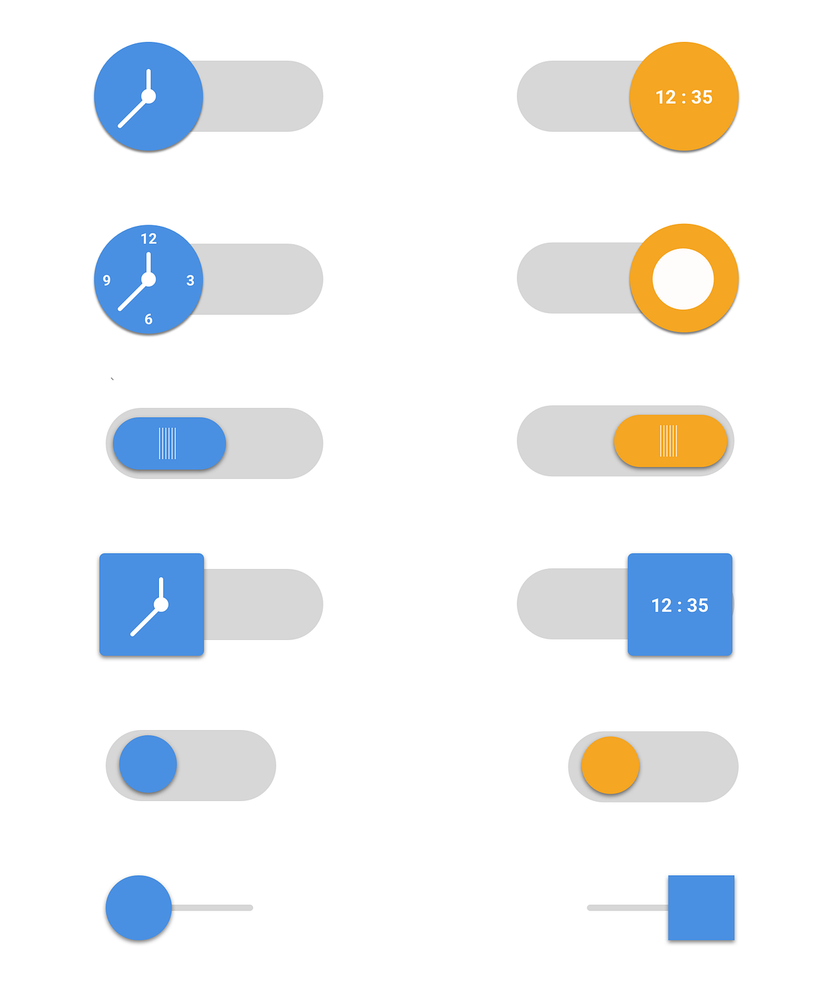 Day 15 of 100: ON/OFF UI for switching between clock types | by ...