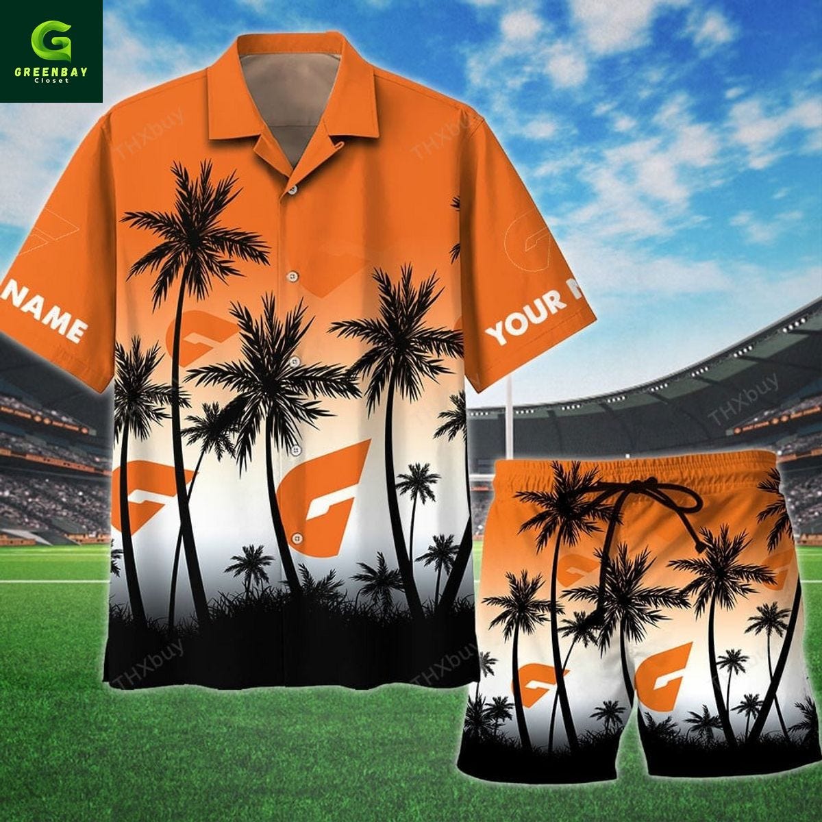 Embrace the Spirit of GWS Giants AFL Personalized Hawaiian Shirt and ...