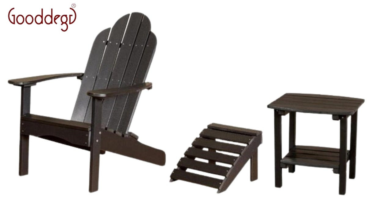 Kick Back & Relax: Complete Comfort with Outdoor Chair and ottoman set ...