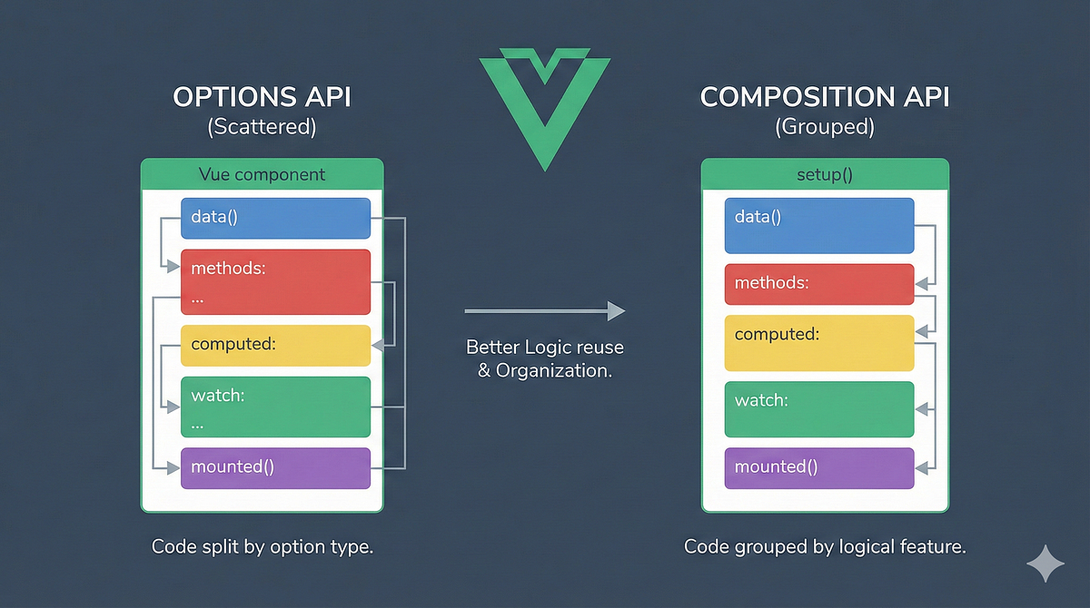 [Vue.js] Composition API란?(vs Options API) | HYEONA SONG