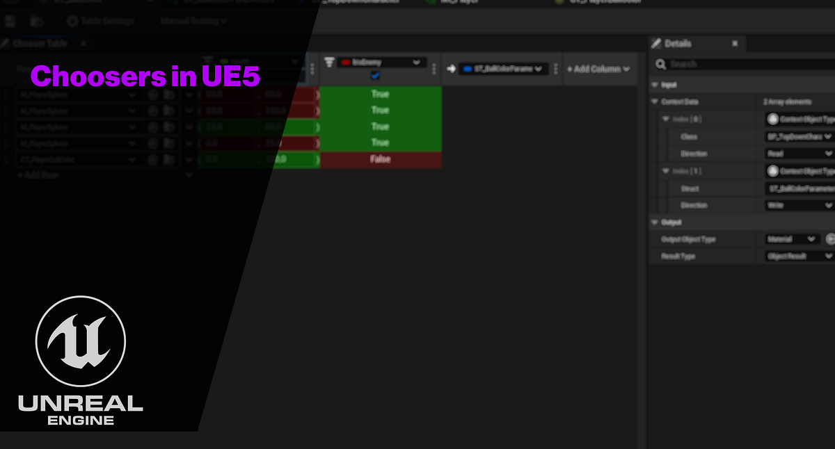 Thouhgts on Chooser plugin in UE5 | by Ostap Leonov | Medium