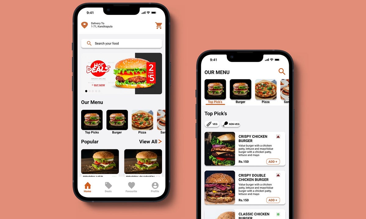 Hub Food Delivery App – UI/UX Case Study | by SaiVenu Ankireddy | Medium