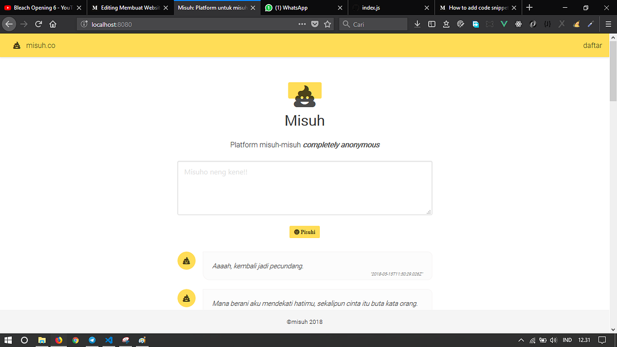 Membuat Website Aneh-Aneh Kurang Dari Dua Jam dengan Vue.js + Buefy + Cloud Firestore + Firebase ...