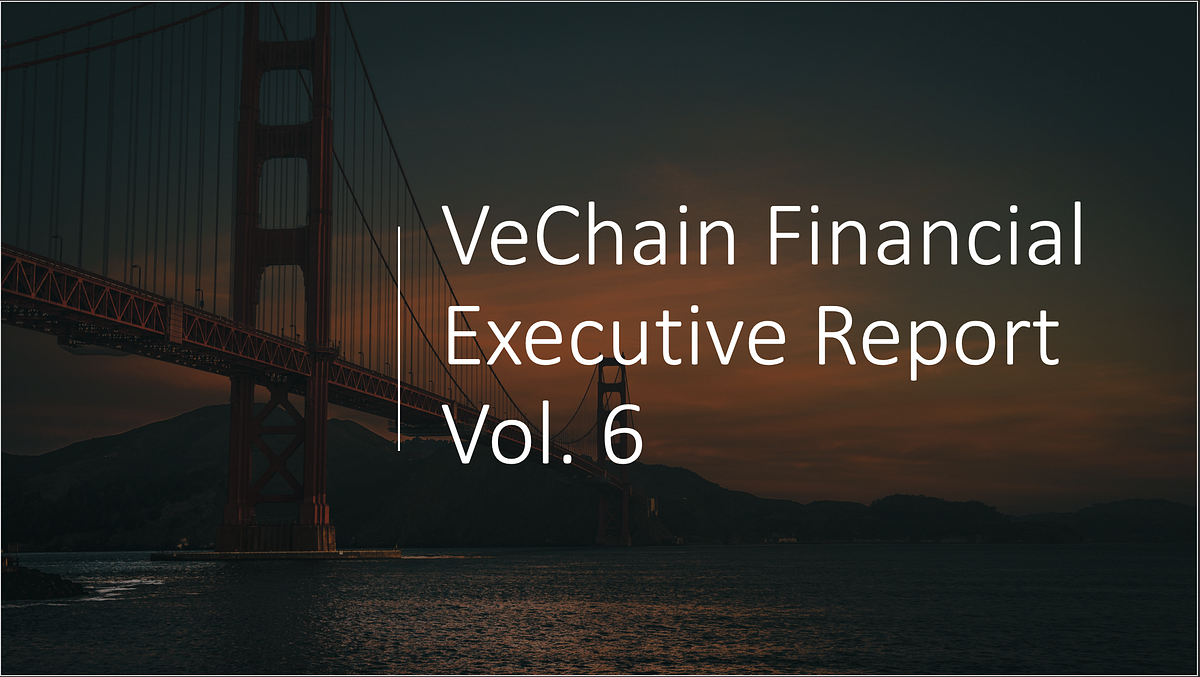 VeChain Financial Executive Report Vol. 6 | by vechainofficial | vechain | Medium