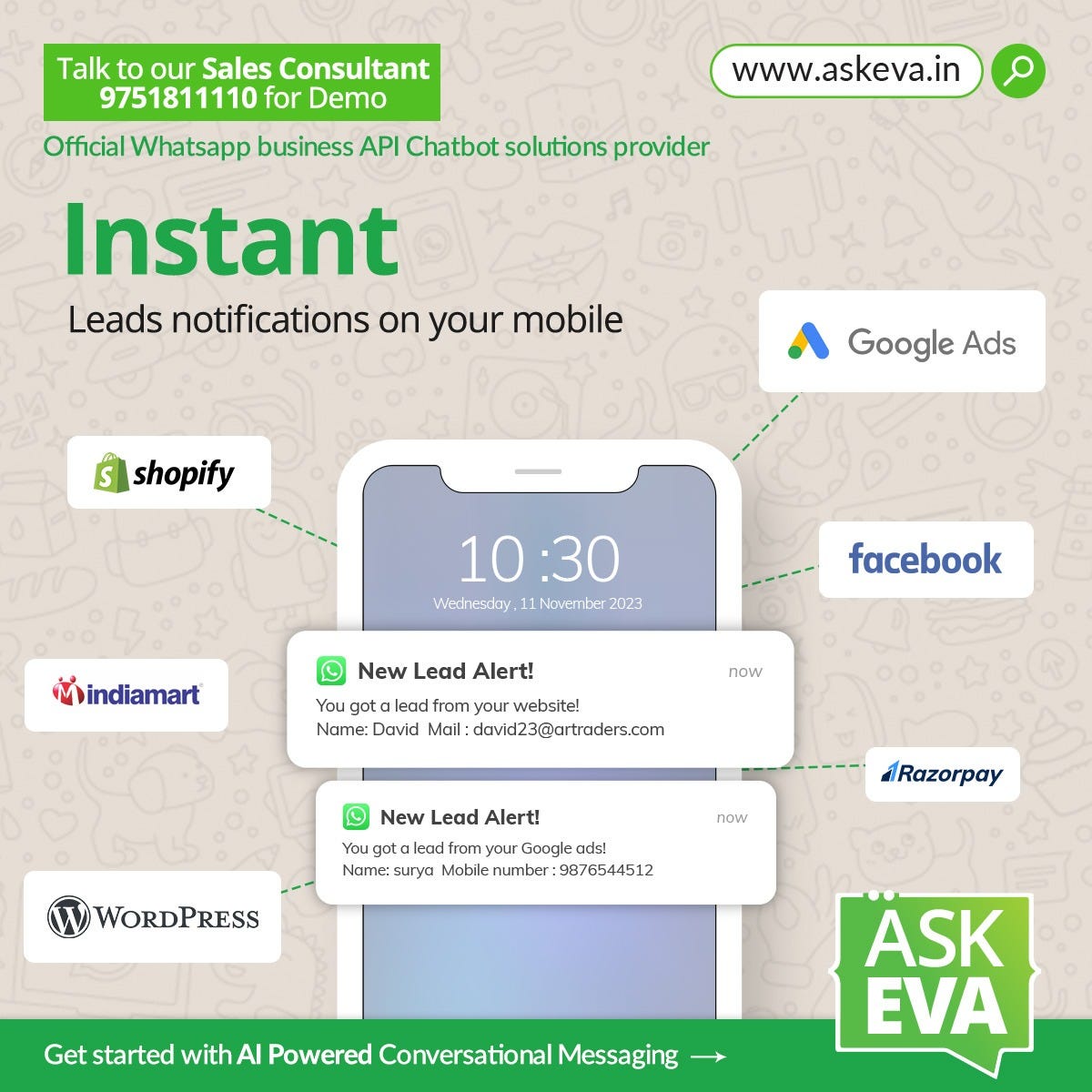 Whatsapp Based Chatbot Service Provider | Askeva - ARAS Jeep Madurai - Medium