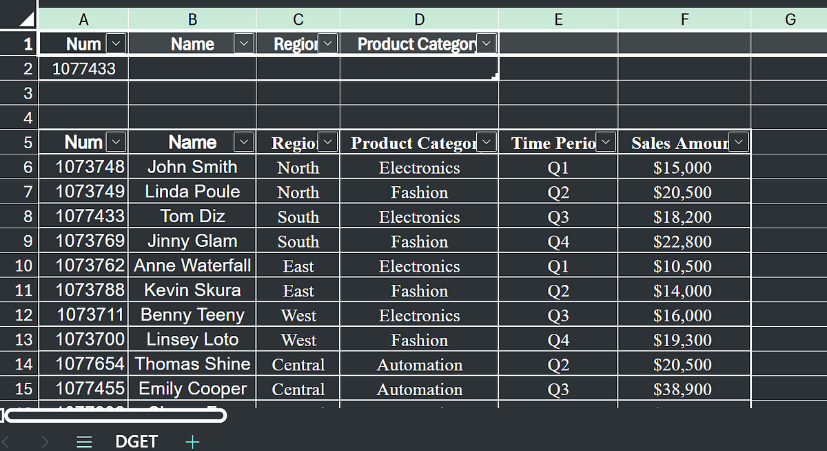 📅 Excel & Google Sheets Formula Series #4— DGET Formula Tutorial🤓 | by Yu LUO | Medium